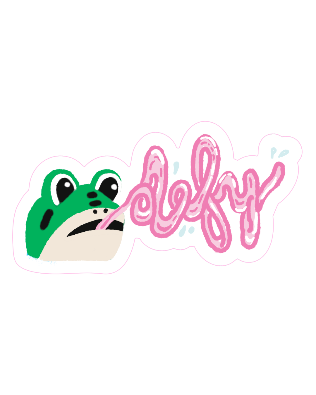 Defy Tongue Frog Brigade Charity Sticker – kratiemakes